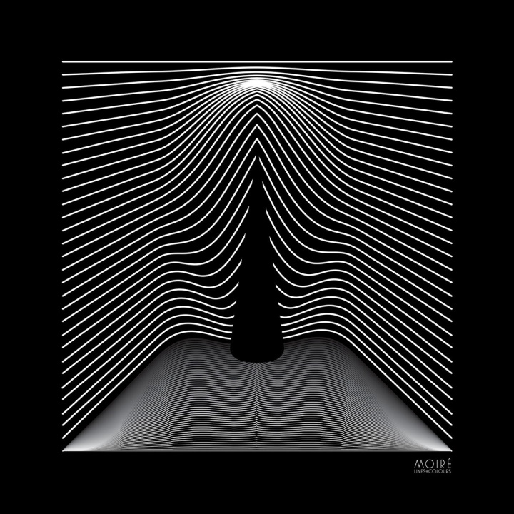 Moiré Lines Colours Vinyl Cover Art